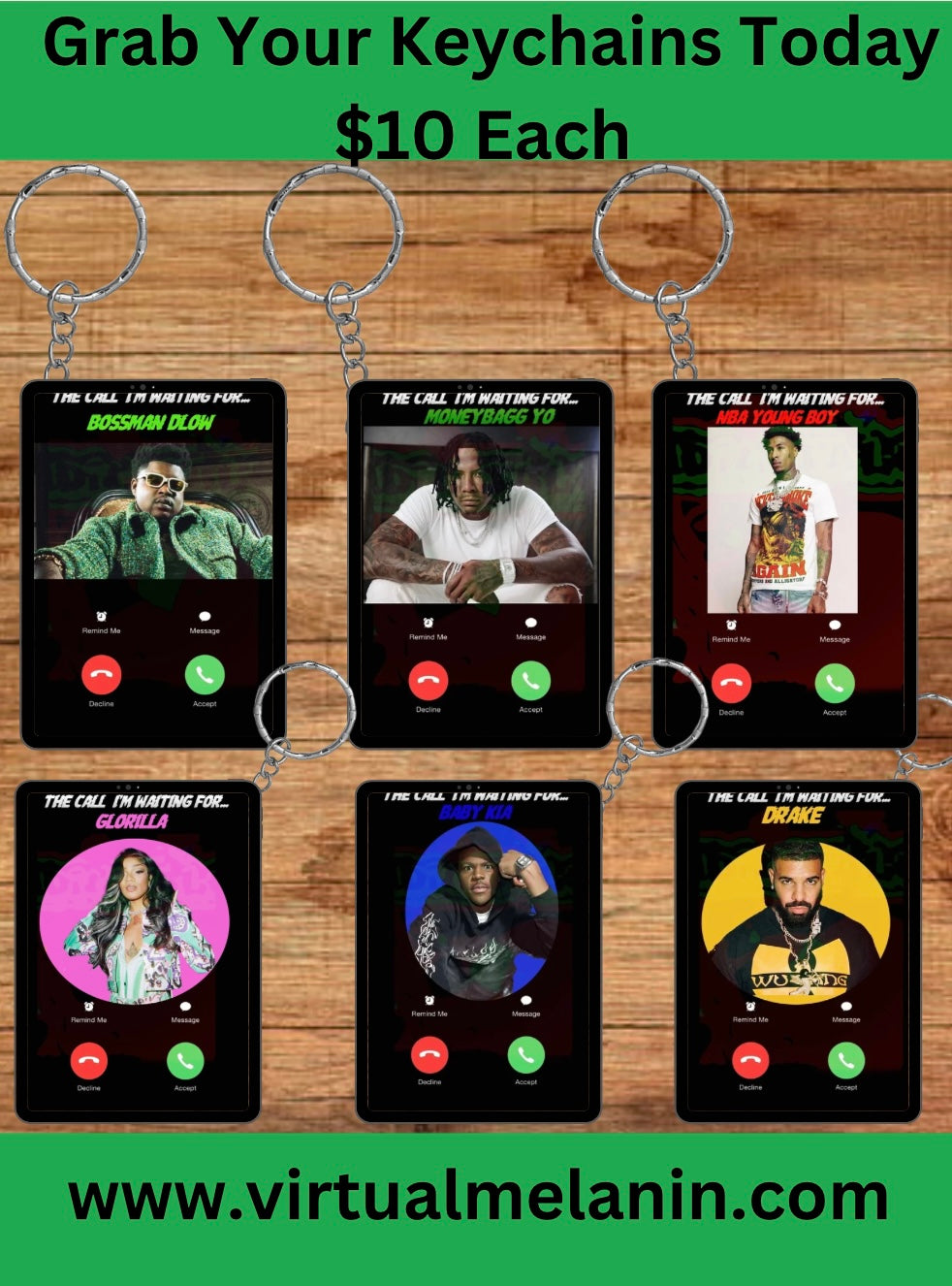 Viral keychain template available – Virtual Melanin Sublimation Blanks