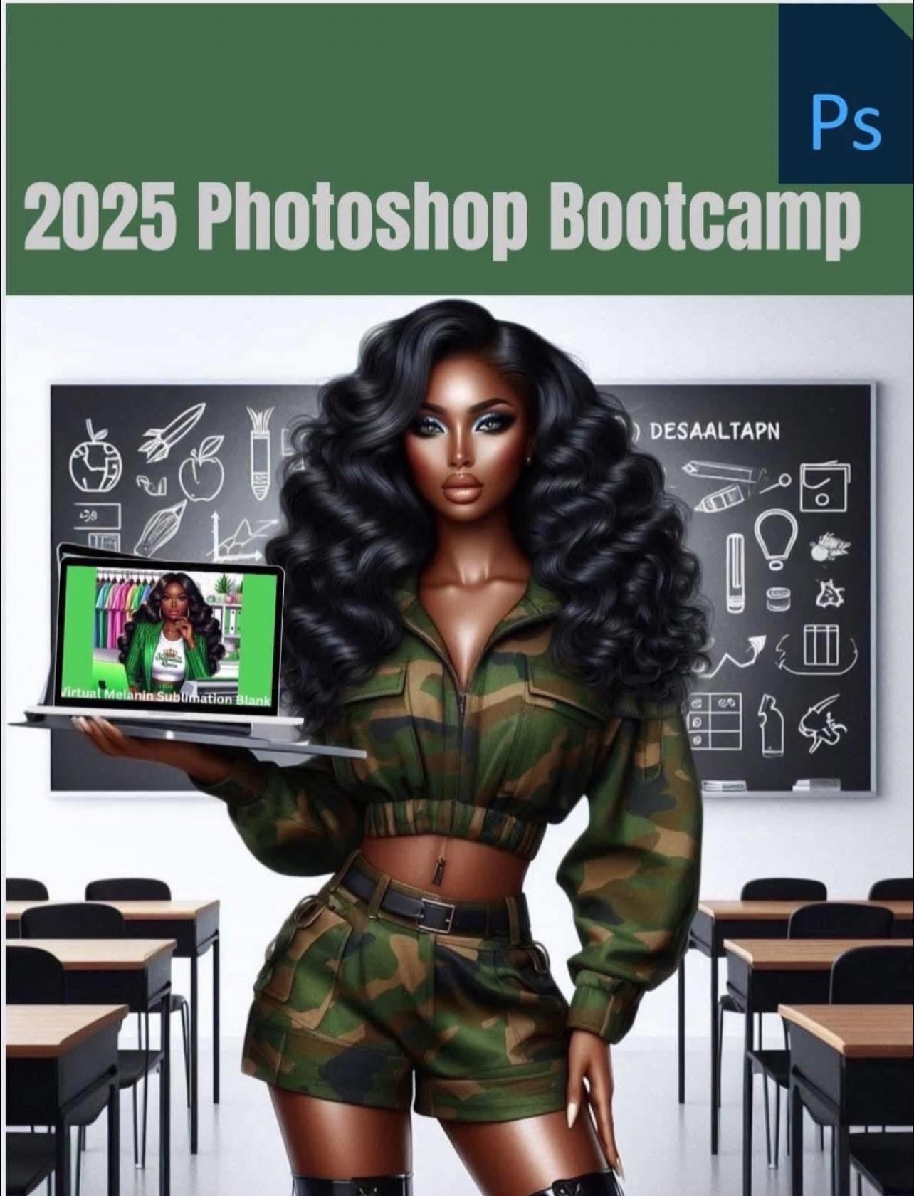 Photoshop for beginners 4 Week Boot camp – Virtual Melanin Sublimation Blanks