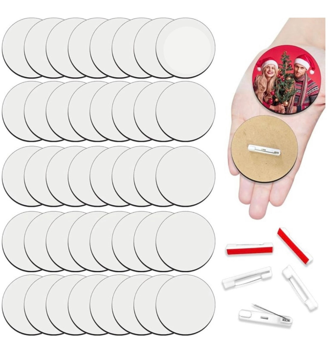 Sublimation buttons 3inch – Virtual Melanin Sublimation Blanks